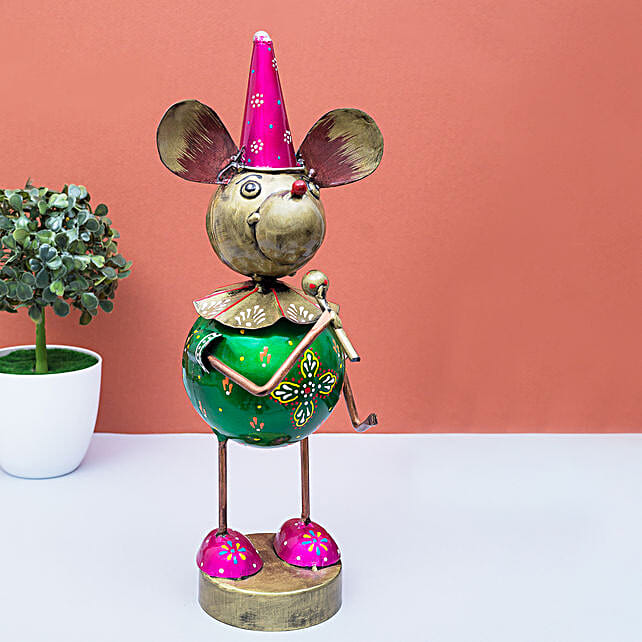 Buy/Send Multicoloured Monkey Musician Showpiece Online- FNP