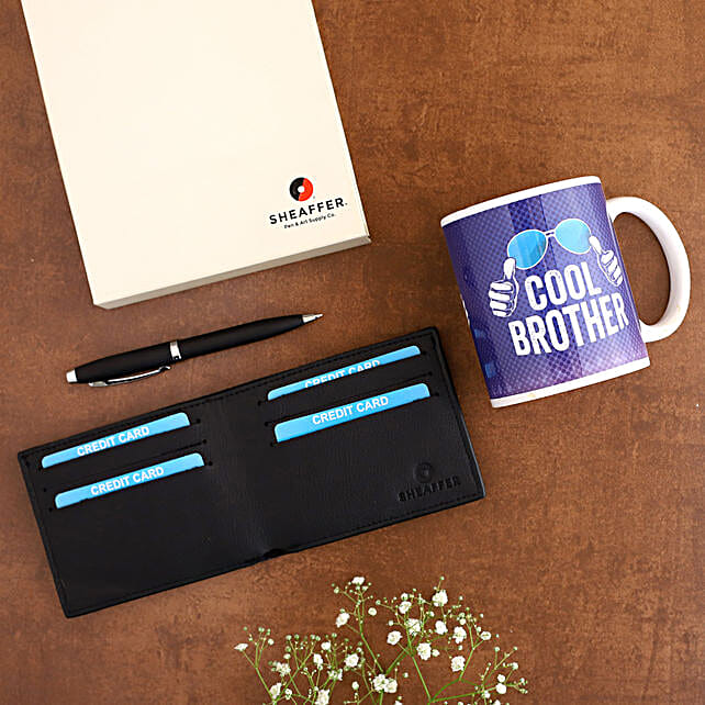 Buy/Send Sheaffer Ballpoint Pen & Wallet Set With Cool Brother Mug ...