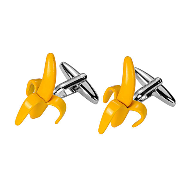 Buy/Send Yellow Funky Cufflinks Online- FNP