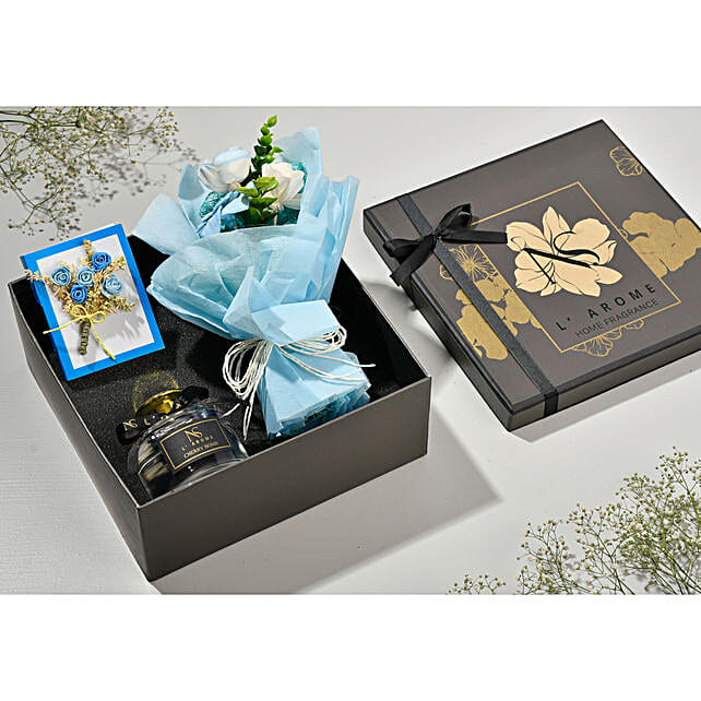 Buy/Send Timeless Small Blue Diffuser Box Online- FNP