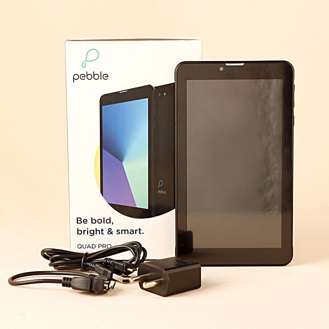Buy/Send Pebble Quad Pro Black Tablet Online- FNP
