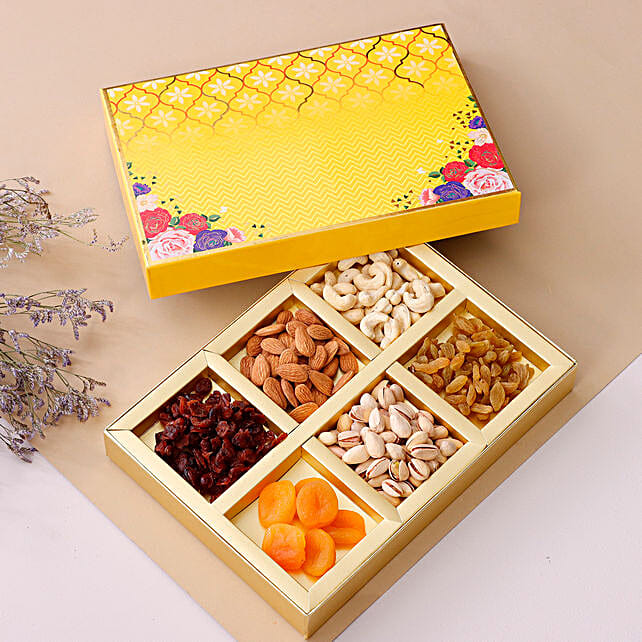 Buy/Send Floral Dry Fruits Box Online- FNP