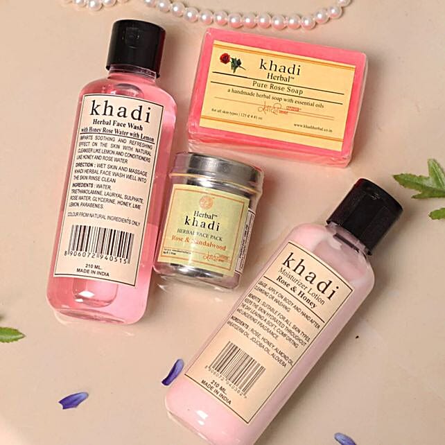 Buy/Send Khadi Rse Body Hamper Online- FNP