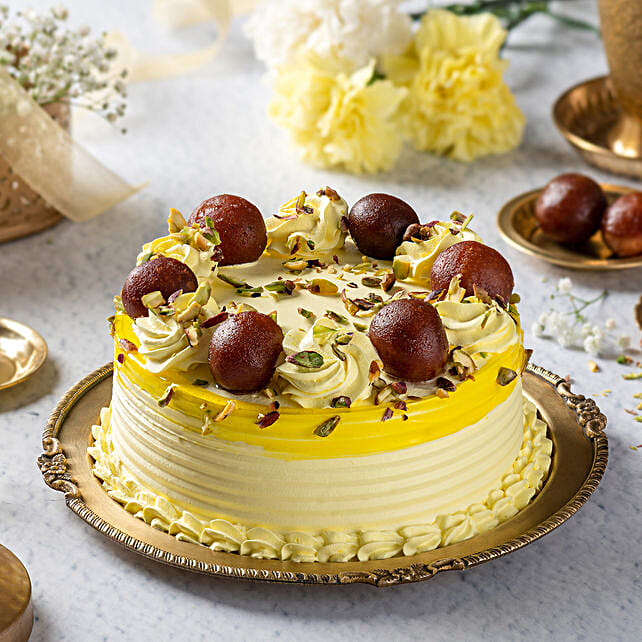 Buy/Send Vanilla Cake With Gulab Jamun Online- FNP