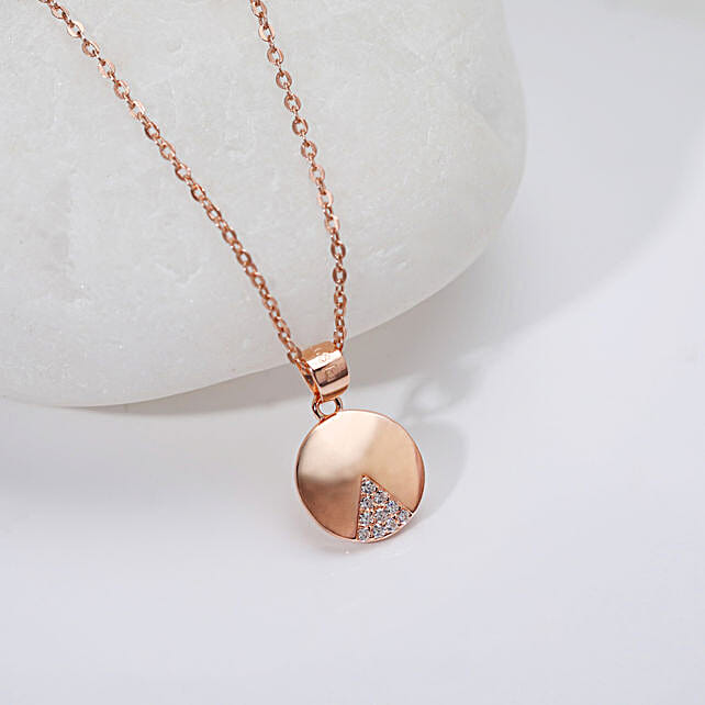 Buy/Send Giva 925 Silver Bling Pie Pendant Necklace Online- FNP