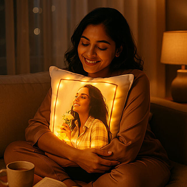Buy/Send Personalized LED Cushions Online- FNP