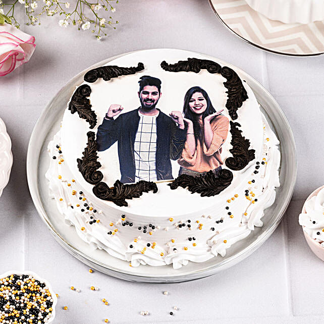 Buy/Send Personalised Photo Delightful Cake Online- FNP