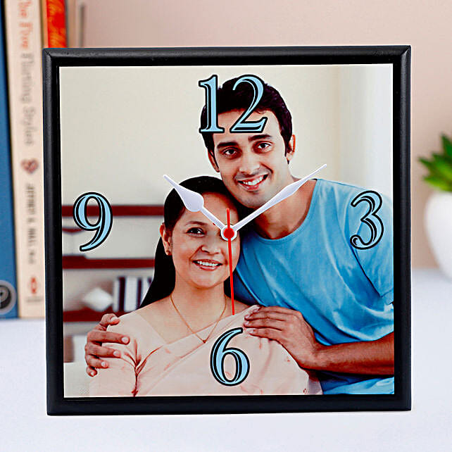 Buy/Send Personalised Square Frame Wall Clock Online- FNP