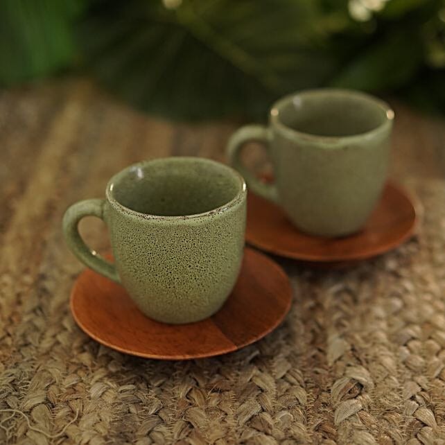 Buy/Send Courtyard Green Tea Cup Set Online- FNP