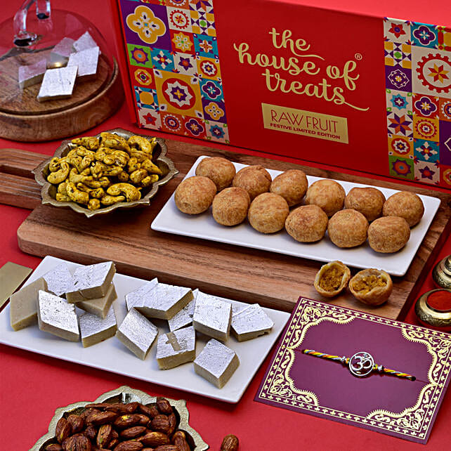 Buy/Send Divine Temptaions Rakhi Set With Exotic Dry Fruits Online- FNP