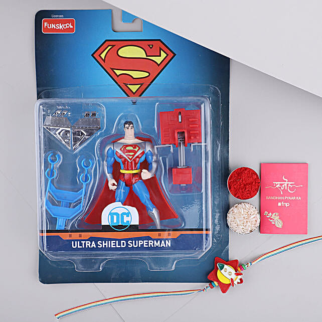 Buy/Send Sneh Rocket Kids Rakhi N Funskool Superman Online- FNP