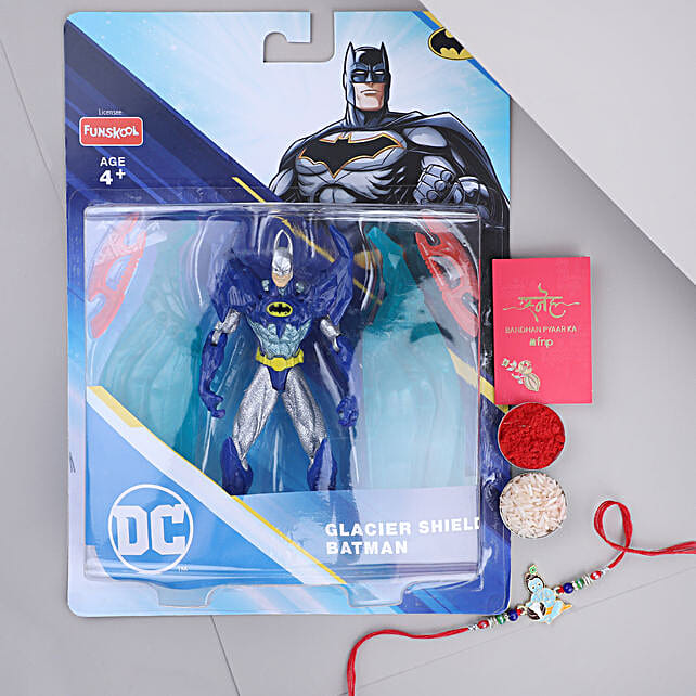 Buy/Send Sneh Blessed Kids Rakhi N Glaciar Shield Batman Online- FNP