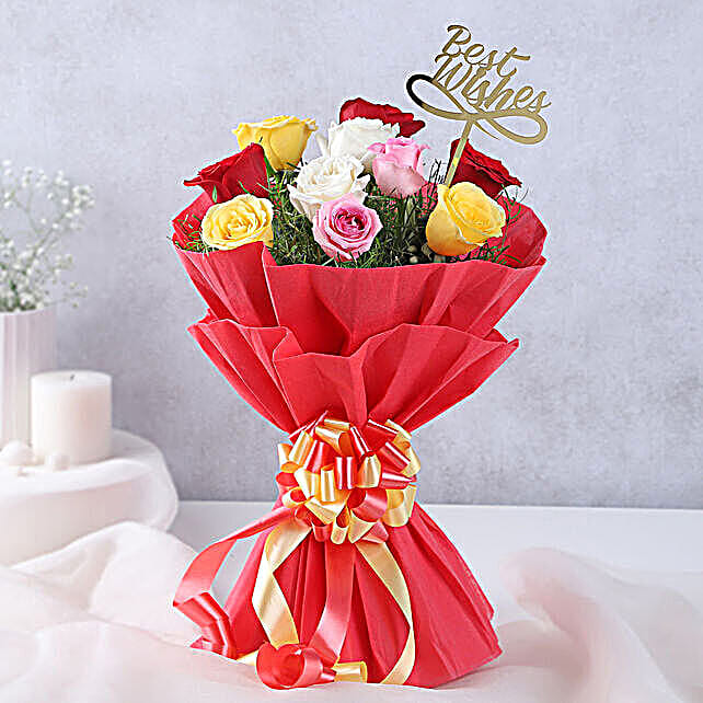 Buy/Send Mixed Roses Joyful Rose Fusion Online- FNP