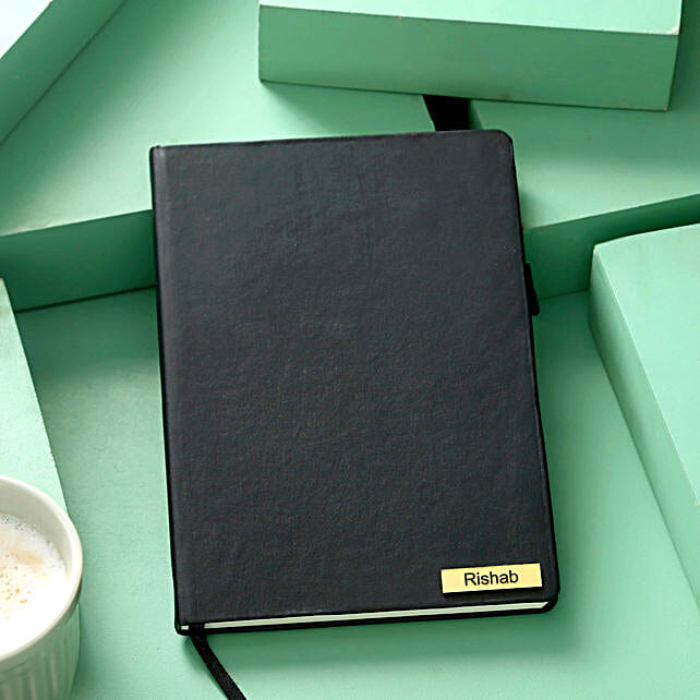 Buy/Send Personalized Black Color Notebook Online- FNP