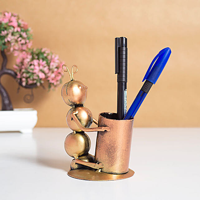 Buy/Send Handcrafted Caterpillar Pen Stand Online- FNP