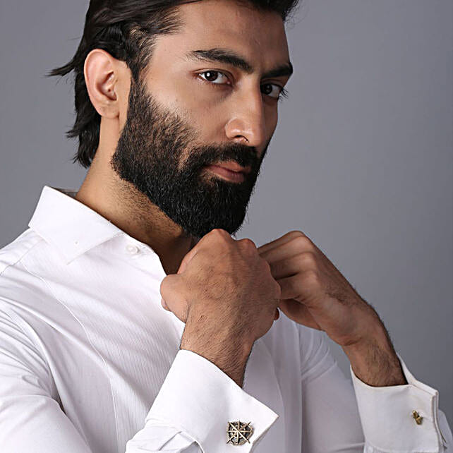 Buy/Send Shield Cufflinks Online- FNP