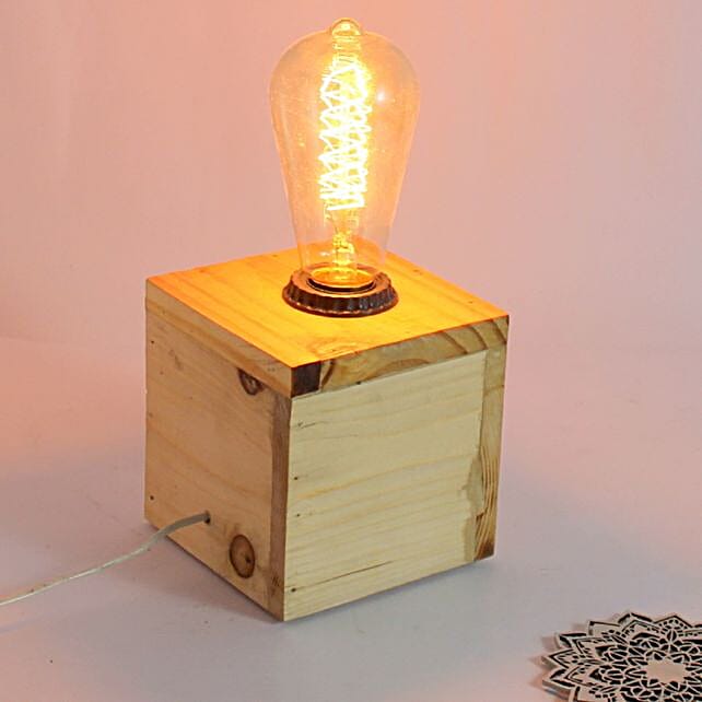 Buy/Send Vintage Look Wooden Box Lamp Online- FNP