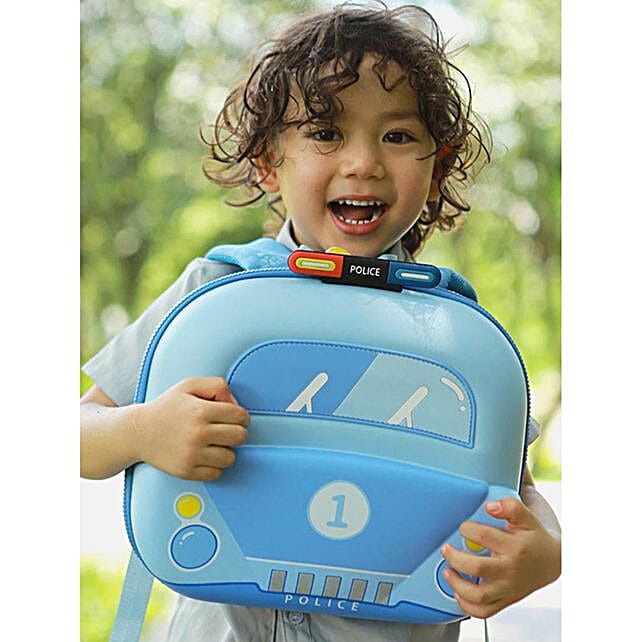 Buy/Send Police Joyride Kids Blue Backpack Online- FNP