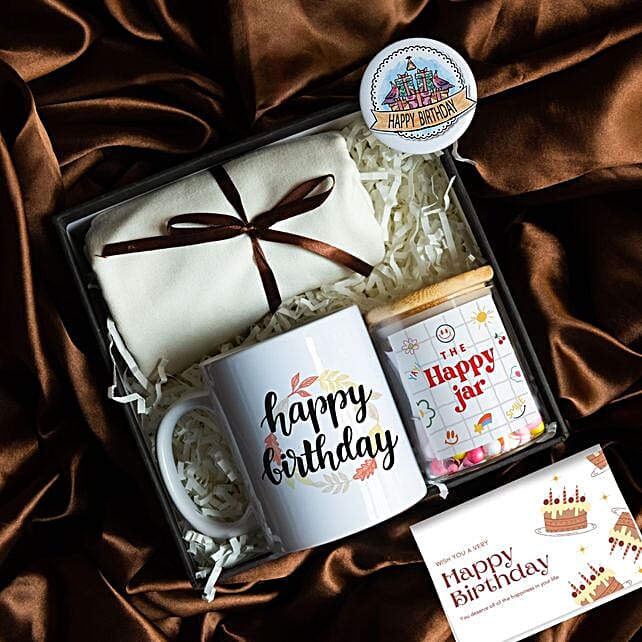 Buy/Send Personalised Birthday Mug & Goodies Box Online- FNP