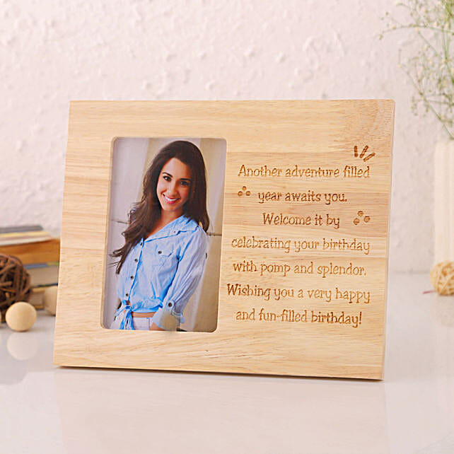 Buy/Send Birthday Bliss Personalized Photo Frame Online- FNP