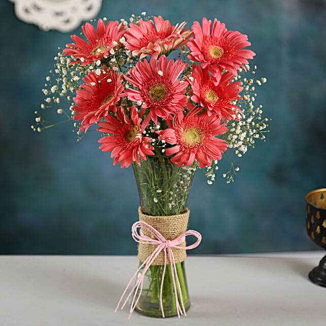 Buy/Send Marvelous Pink Gerbera Showcase Online- FNP