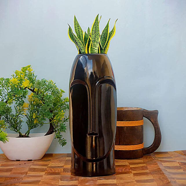 Buy/Send Contemporary Face Designer Vase Online- FNP