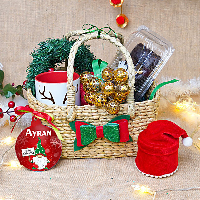 Buy/Send Merry Moments Personalised Gift Basket Online- FNP