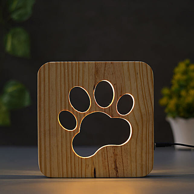 Buy/Send Dog Paw Carving Table Lamp Online- FNP