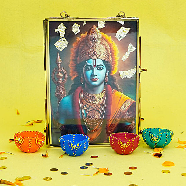 Buy/Send Shri Ram Blessings Photo Frame Combo Online- FNP