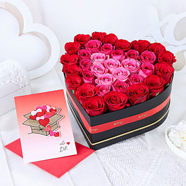 Buy/Send My Rosey Heart Gift Box Online- FNP