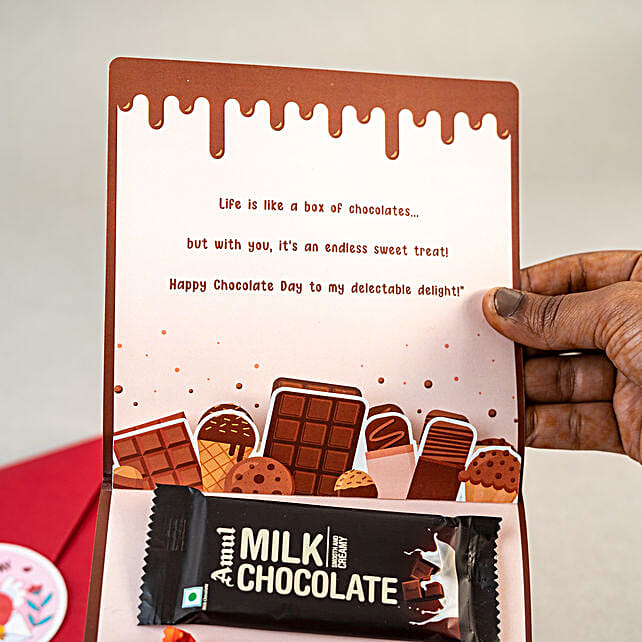 Buy/Send Chocolate Day Pop-Up Card Online- FNP