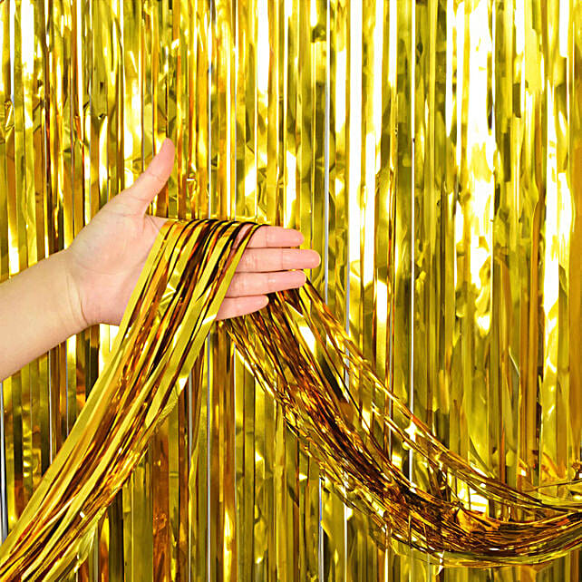 Buy/Send Party Time Golden Curtain Frills Online- FNP