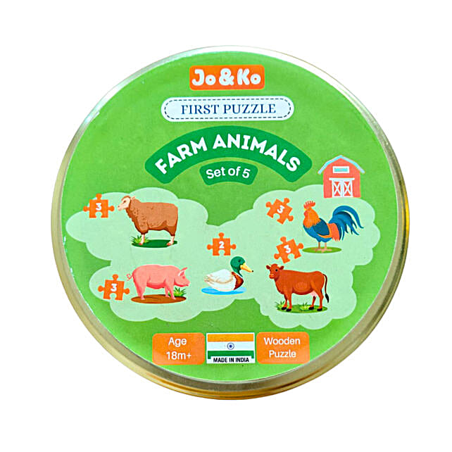 Buy/Send Farm Animals Jigsaw Puzzle Set Online- FNP