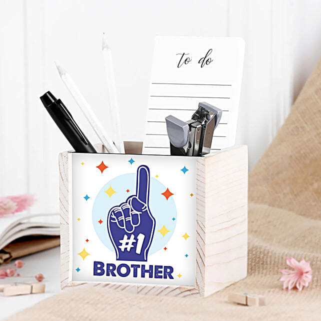 Buy/Send Number 1 Brother Table Organiser Gift Online- FNP