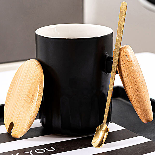 Buy/Send Elegant Look Mug & Golden Spoon Set Online- FNP