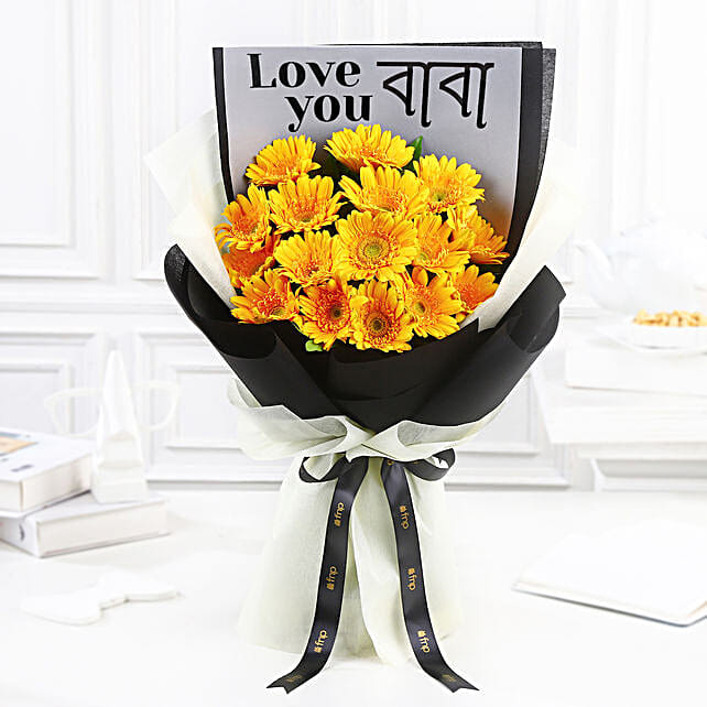 Buy/Send Gerbera Sunshine For Baba Online- FNP