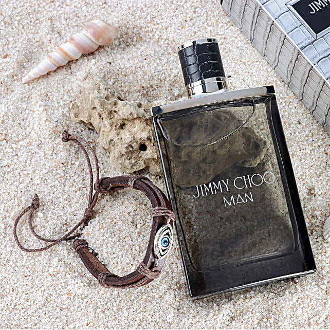 Buy/Send Evil Eye Rakhi N Luxury Fragrance Combo Online- FNP