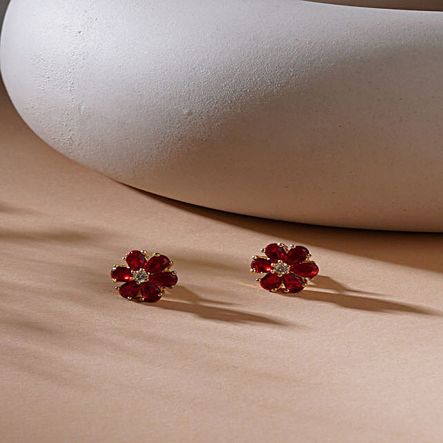 Buy/Send Radiant Floral Studs Online- FNP
