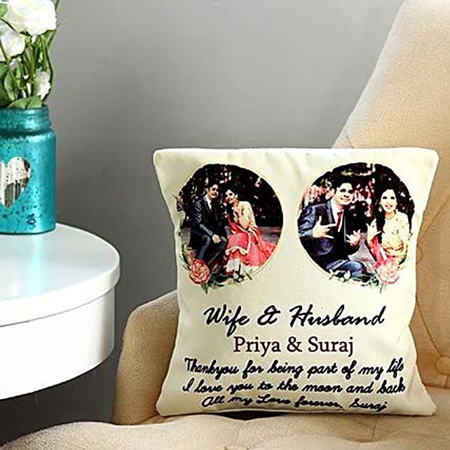 Buy/Send Personalised Love Story Cushion Online- FNP