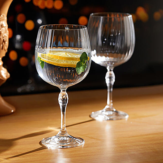 Buy/Send Luxe Crystal Gin Glass Set Online- FNP