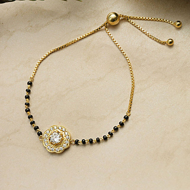 Buy/Send Bling Mangalsutra Bracelet Online- FNP