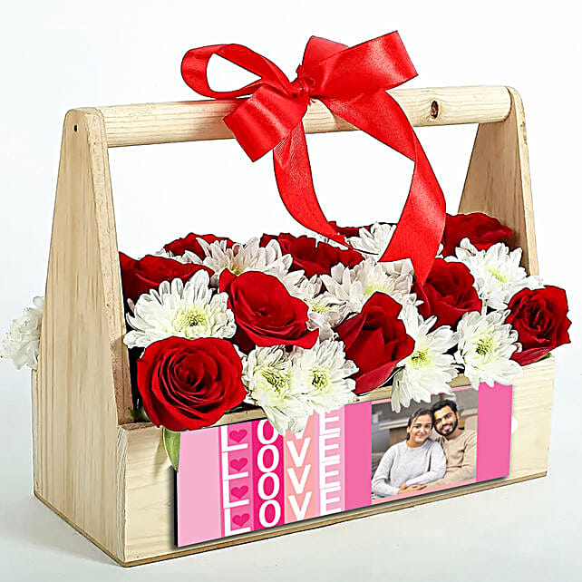 Buy/Send Scarlet Whispers of Rose & Daisy Online- FNP
