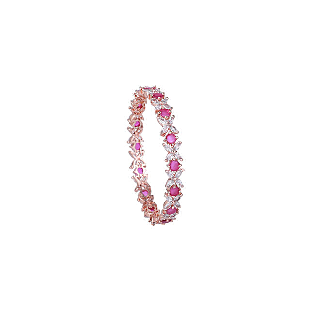 Buy/Send Glimmering Grace Pink Bangle Set 2.4 Online- FNP