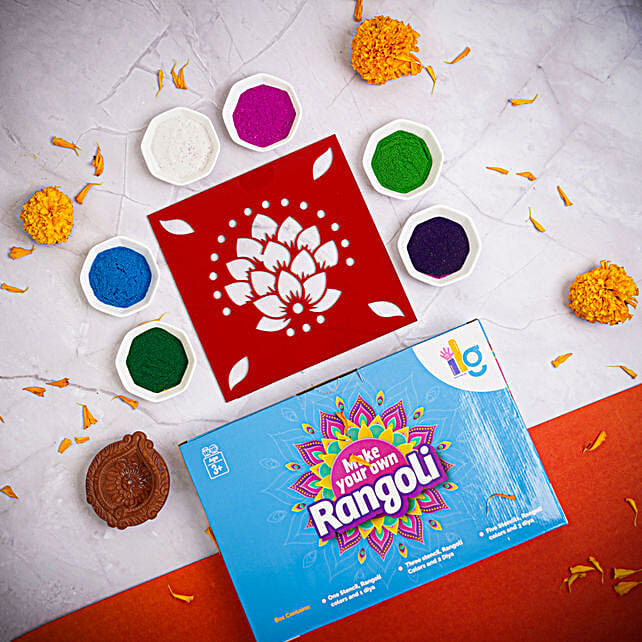 Buy/Send Traditional Diwali DIY Rangoli Kit Online- FNP
