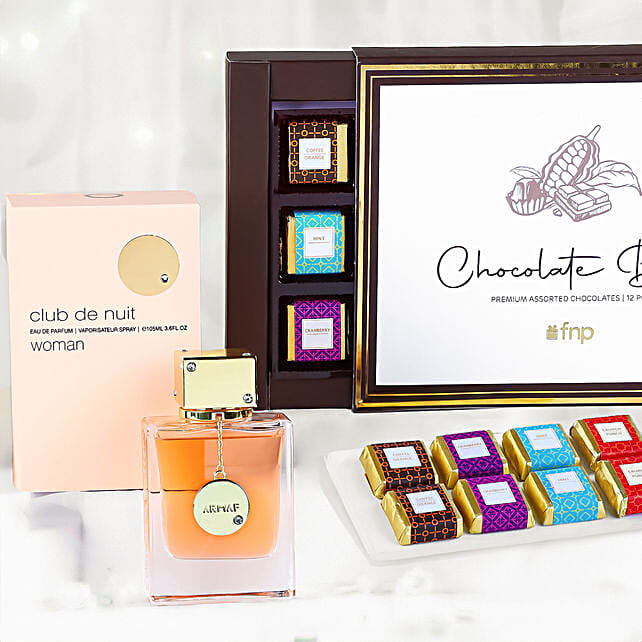 Buy/Send Choco-Perfume Delight Set Online- FNP