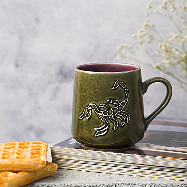 Buy/Send Fabindia Ceramic Rashi Mug - Scorpio Online- FNP