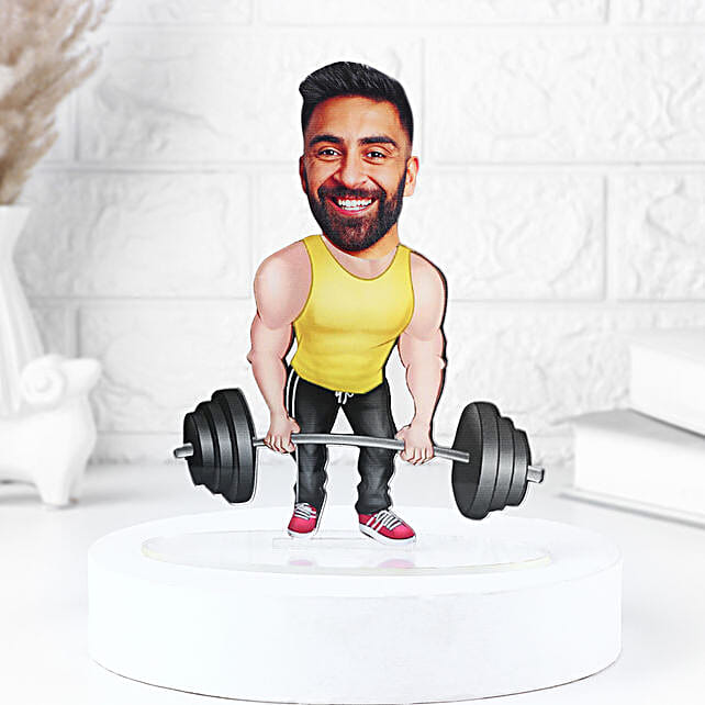 Buy/Send Gym Buddy Caricature Online- FNP