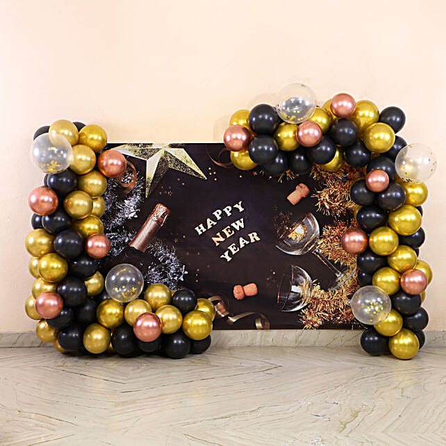 Buy/Send New Year Party Balloon Decoration Online- FNP