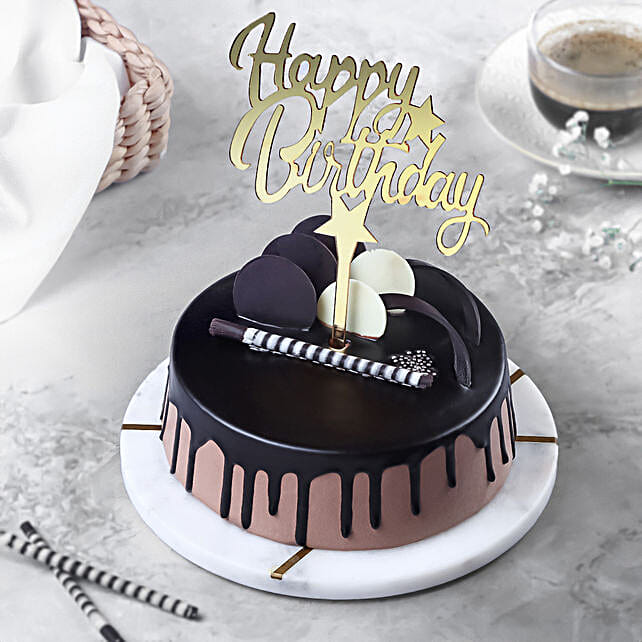 Buy/Send Chocolate Cake With Birthday Topper Online- FNP
