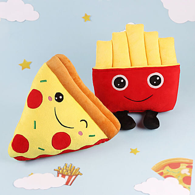 Buy/Send Pizza & Fries Plush Toy Combo Online- FNP
